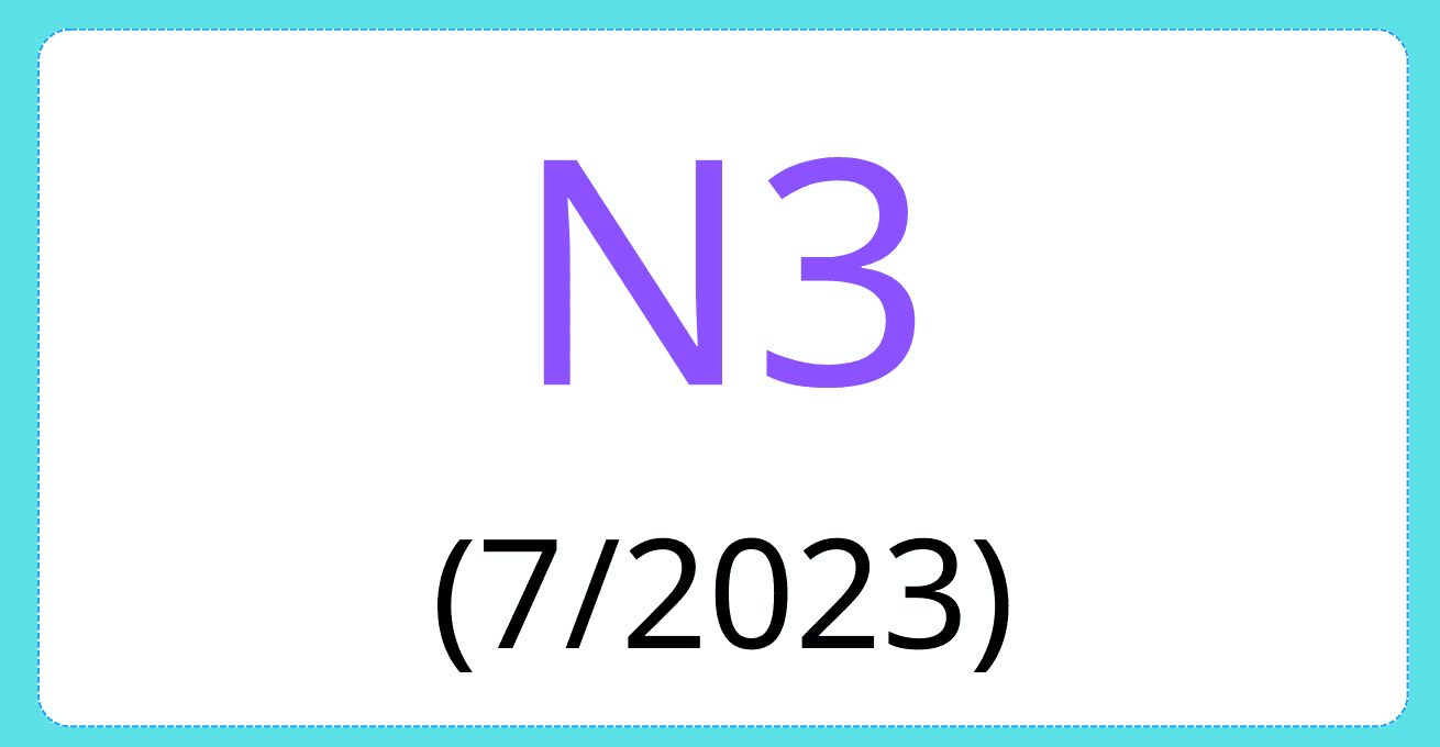 JLPT Grammar Reading Comprehension N3 Test July 2023
